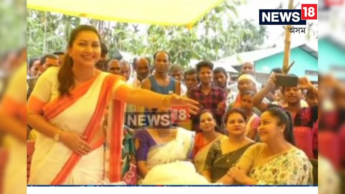 former MLA Angurlata Deka approached the flood victims At Mangaldoi ...