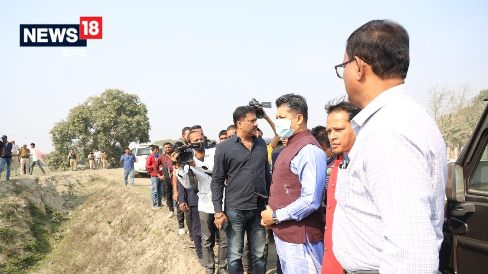 Minister Pijush Hazarika Visit Mangaldoi and reviewed work of river ...