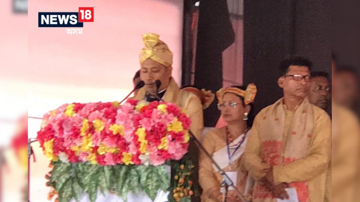 minister Pijush Hazarika laid the foundation stone of Joymati Memorial ...