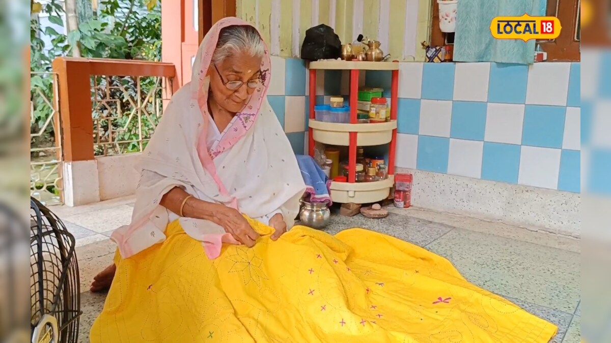 হস্তশিল্প 'নকশি কাঁথা' এতিয়াও জীয়াই ৰাখিছে এগৰাকী বৃদ্ধাই -Nakshi Kantha a rare art is still ...