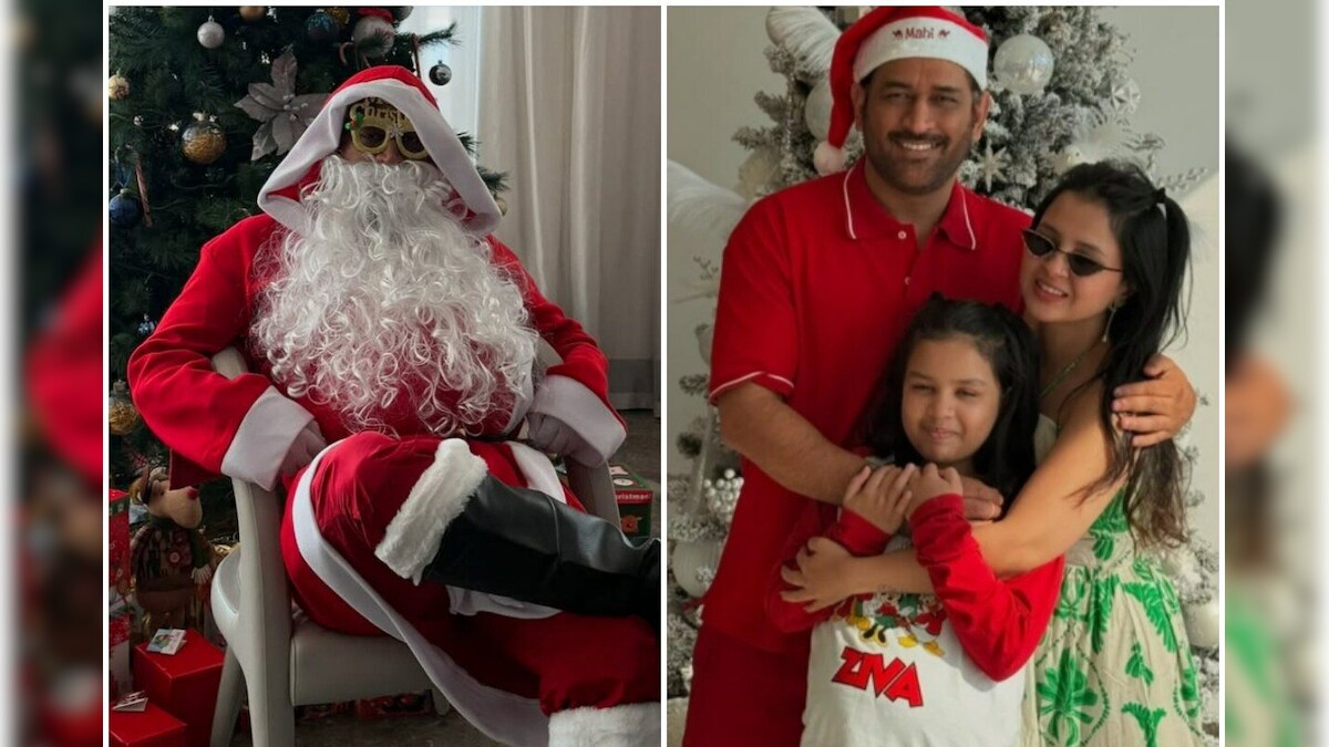 MS Dhoni Santa Claus : ছাণ্টাৰ ৰূপত মহেন্দ্ৰ সিং ধোনী, চাওক মাহী ...