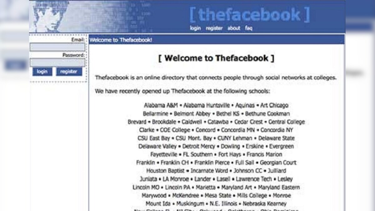 2004 में लांच होने पर ये था Facebook का फेस - News18 हिंदी