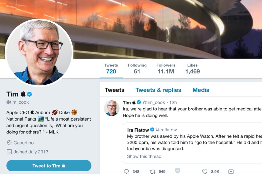 Tim Cook Really is Now Tim Apple on Twitter onm-Apple के CEO टिम कुक अब ...