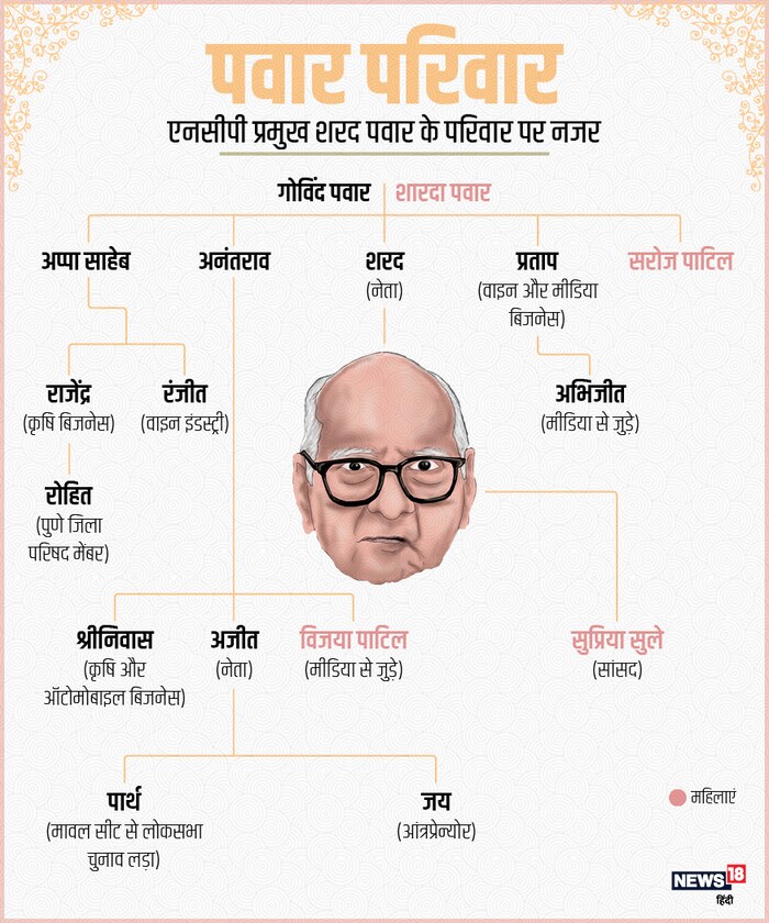 Page-7 - जानें, किस तरह जुड़े हुए पूरे पवार कुनबे के आपसी तार । know ...