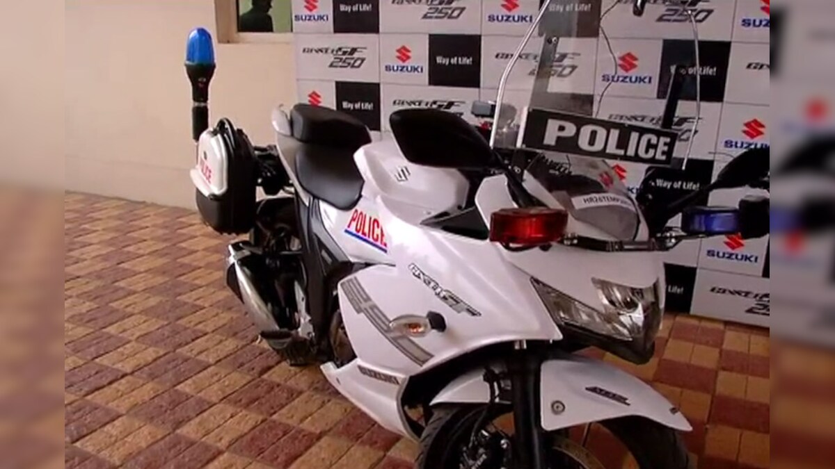 गुरुग्राम: सुजुकी कंपनी की तरफ से गुरुग्राम पुलिस को दी गई 10 नई हाईटेक ...