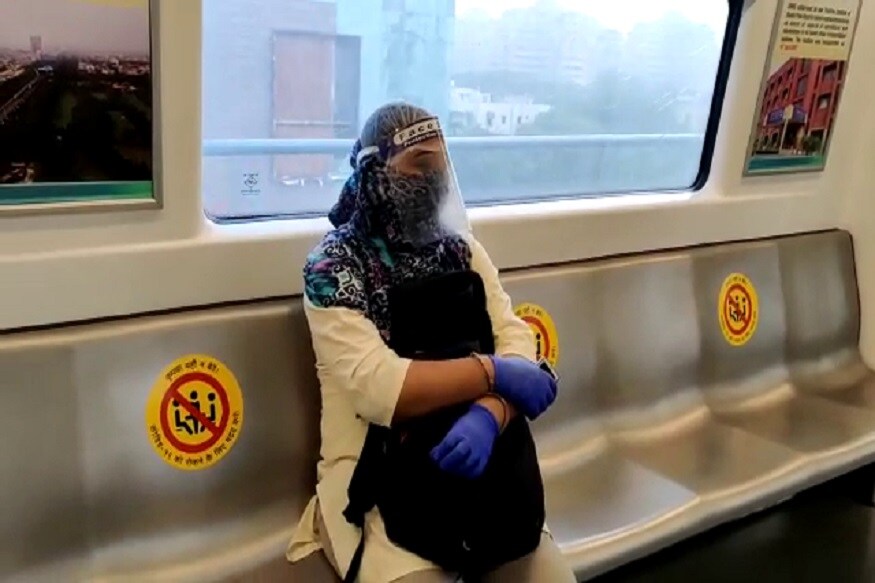 PHOTOS: गुरुग्राम रैपिड मेट्रो ने भरी रफ्तार, मास्क नहीं पहना तो ‘No ...