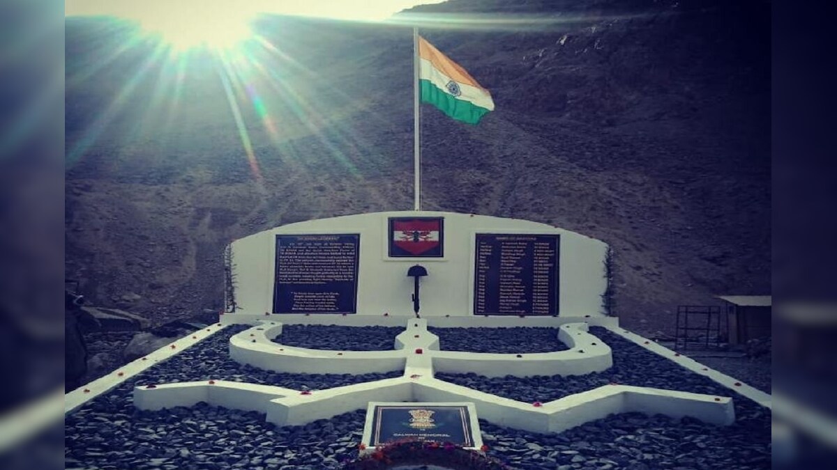 Galvan Valley Memorial built in Ladakh in memory of martyrs चीन से झड़प ...