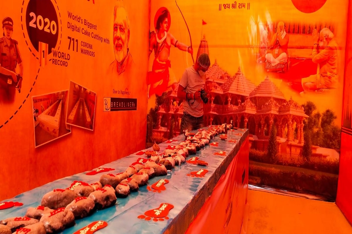 Breadliner Bakerys unique initiative 48 feet long Ramsetu cake made surat