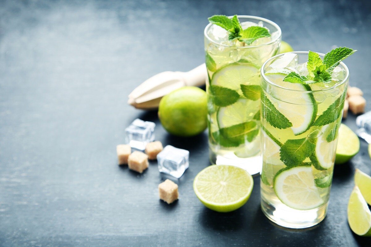 Fresh Lime Soda Recipe made with lemon soda mint and light spices in ...