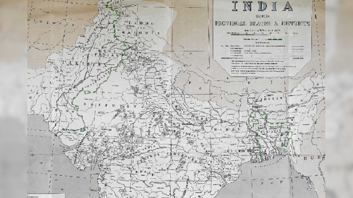 Indian Independence Day History: India Pakistan border Radcliffe line ...