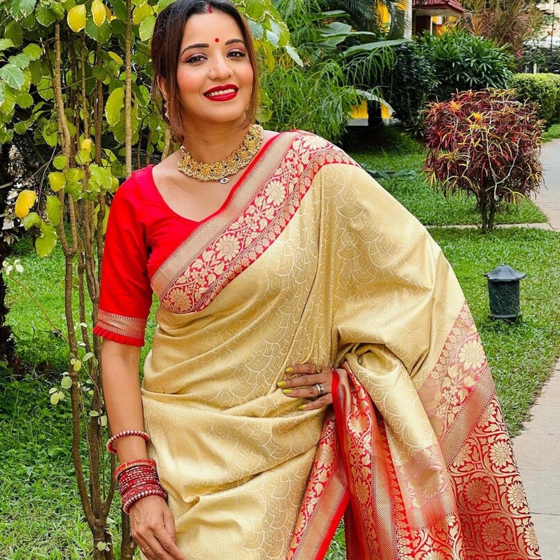 Actress Monalisa Bengali Style in saree From tv Actress Puja Banerjee ...