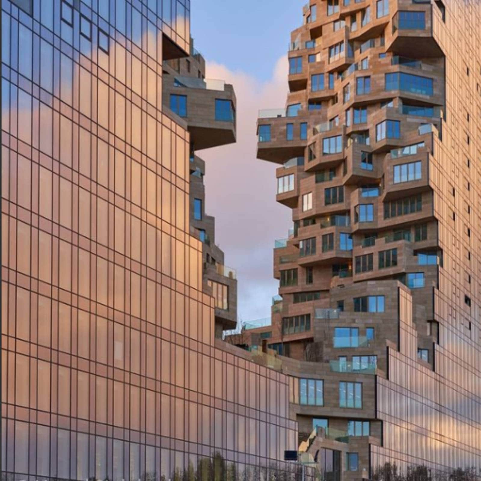 Incredible new building looks like huge chunks knocked out of it see ...