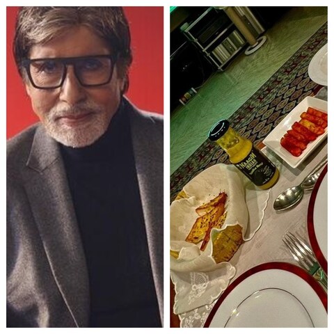 Amitabh bachchan share interesting photos eating pasta french fries ...