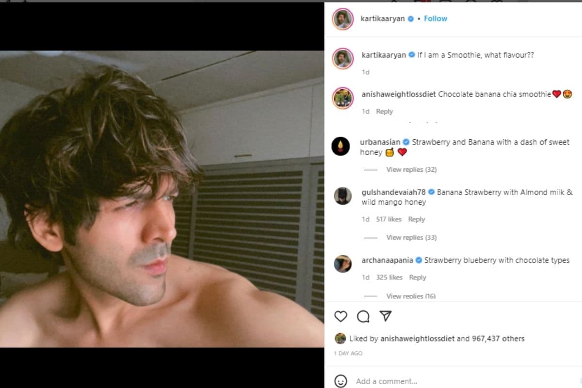 कार्तिक आर्यन का क्लीन शेव लुक में शर्टलेस अवतार, देखते ही बोले फैन ...