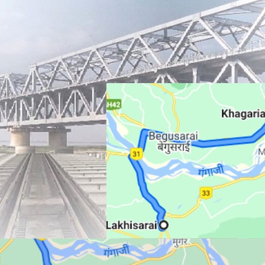 मुंगेर गंगा पुल चालू हुआ तो Google Map भी दिखाने लगा नया रूट, अब आधा रह ...