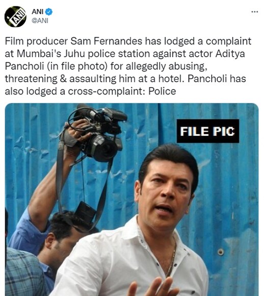 आदित्य पंचोली ने फिल्म निर्माता सैम फर्नांडीस के साथ की मारपीट, दर्ज ...