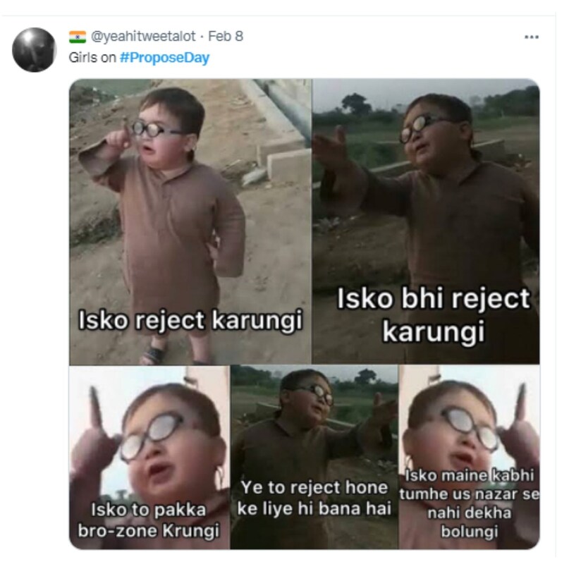 Propose day memes funny and viral twitter posts valentine week tweets ...