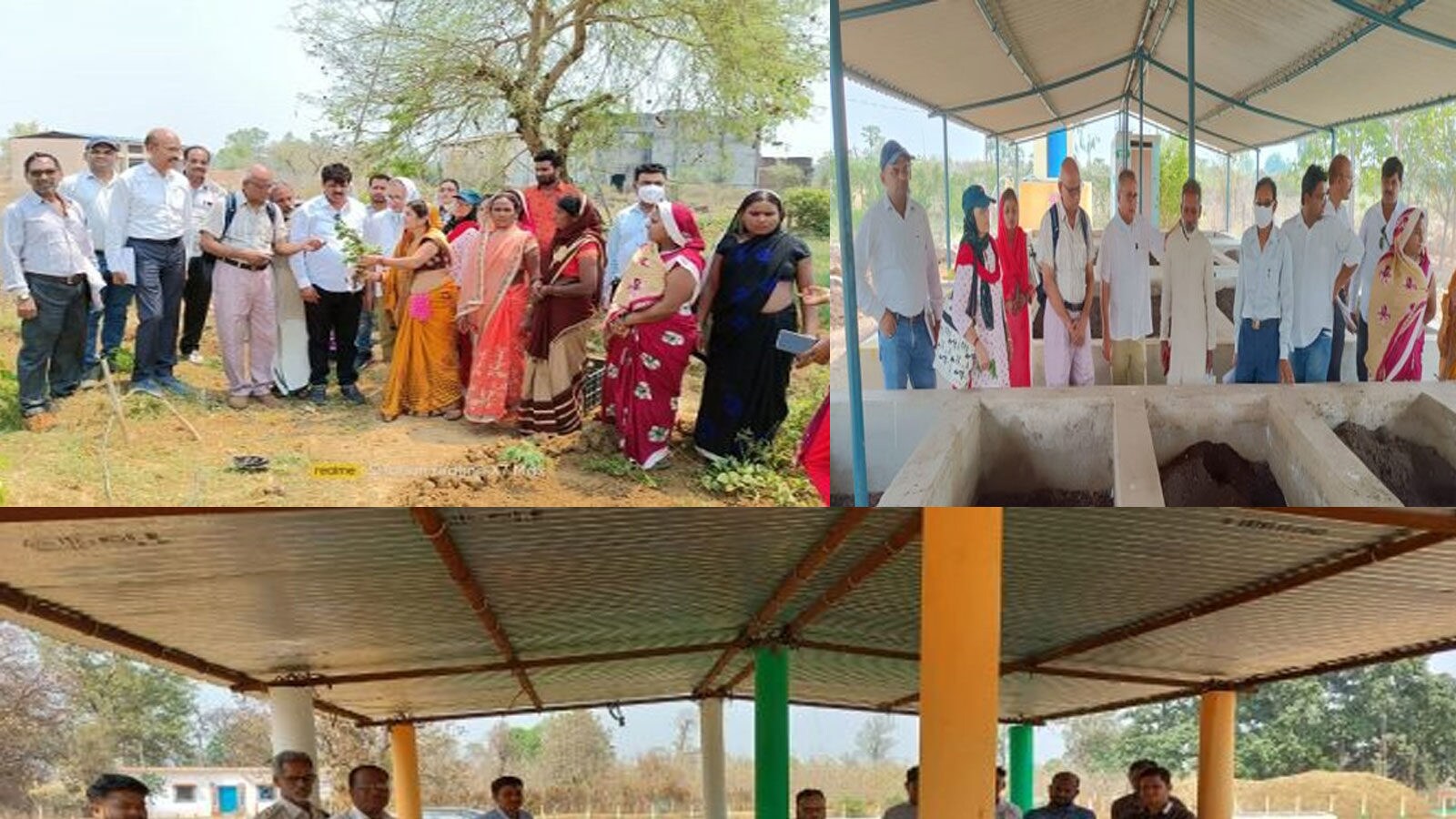 छत्तीसगढ़ के गौठानों को देखने और समझने आए वर्धा के प्रगतिशील किसान ...