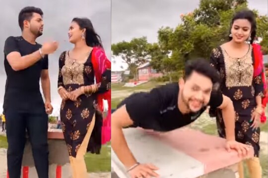 Viral video: शिल्पी राघवानी को देख अंकुश राजा ने लगाए डिप्स, ऐक्ट्रेस ...