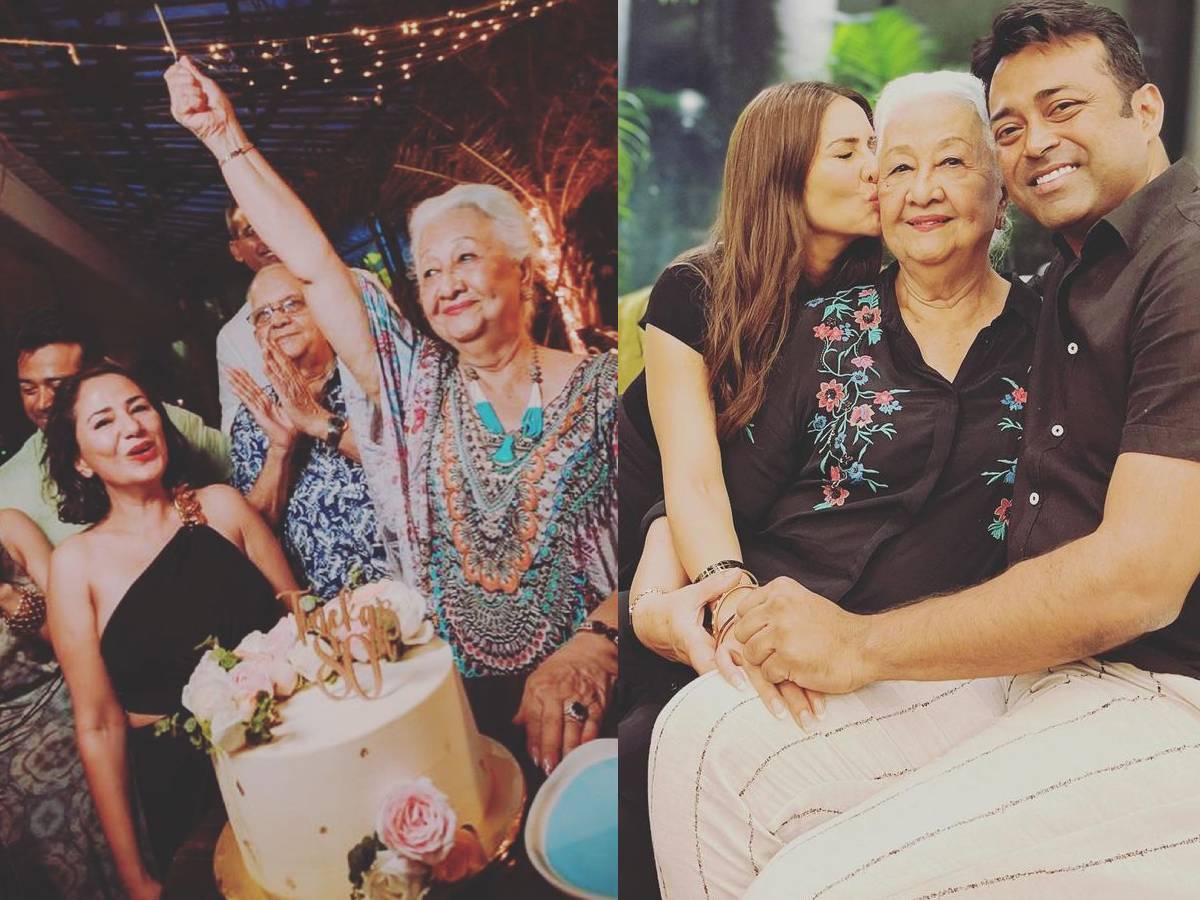 किम शर्मा ने बॉयफ्रेंड लिएंडर पेस संग मनाया मां का 80वां जन्मदिन ...