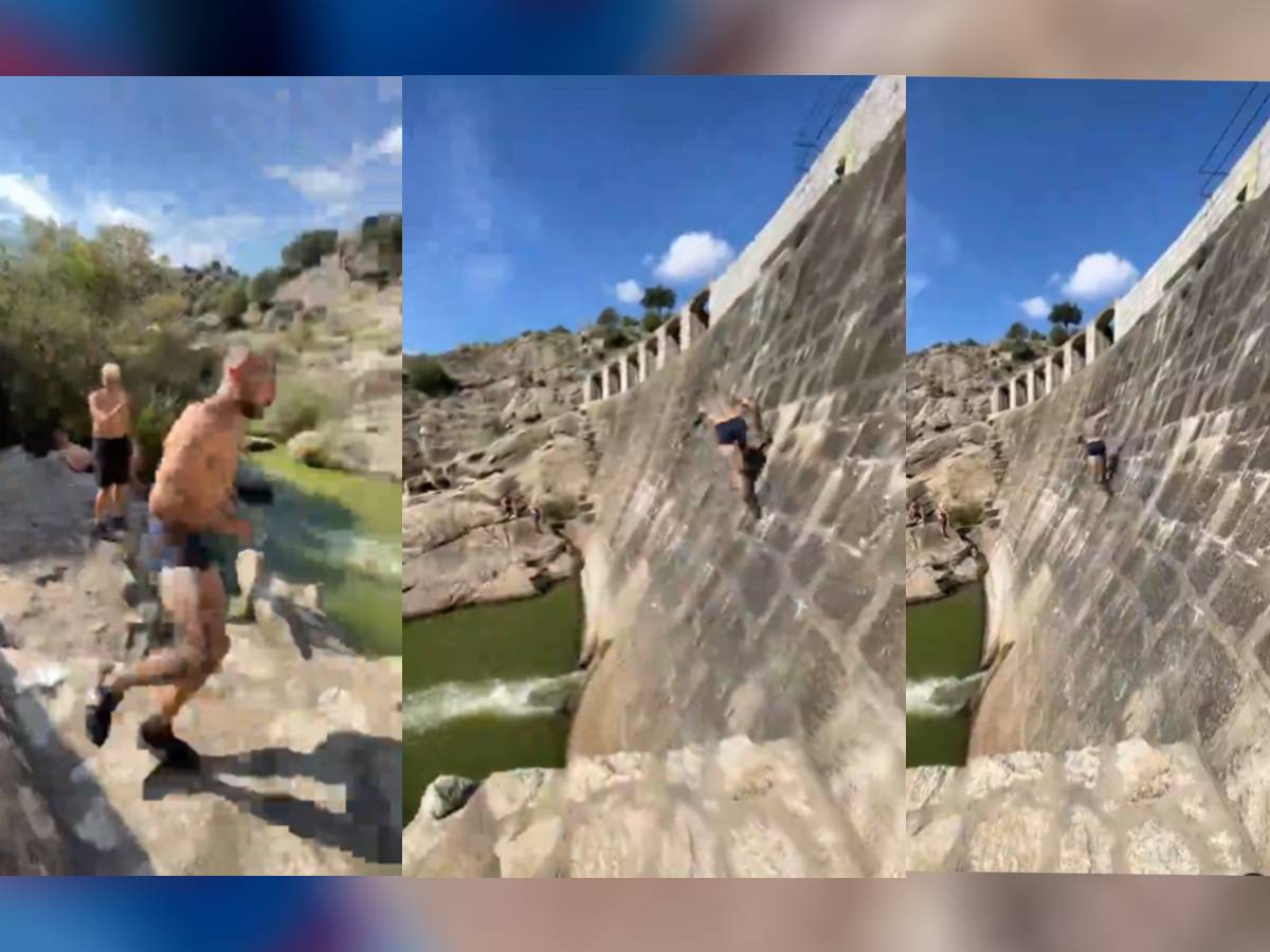 Video : बांध की दीवार पर Spiderman की तरह चला शख्स, 41 करोड़ लोगों ने ...