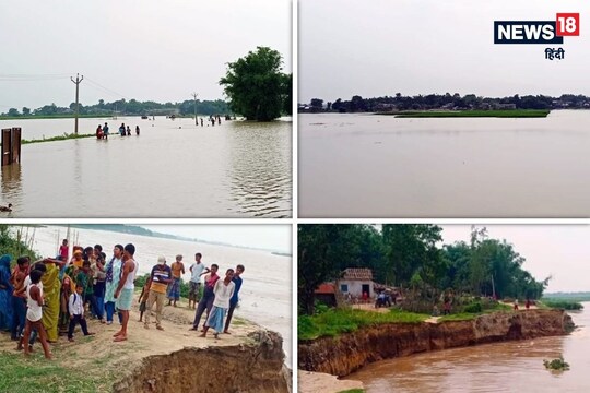 महानंदा के जलस्‍तर में लगातार वृद्धि से महाप्रलय की आहट, जमीन का कटाव ...