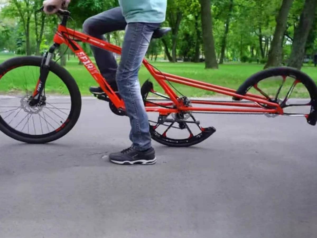 कभी देखी है आधे पहिये वाली साइकिल ? इंजीनियर ने लगाया धांसू दिमाग ...