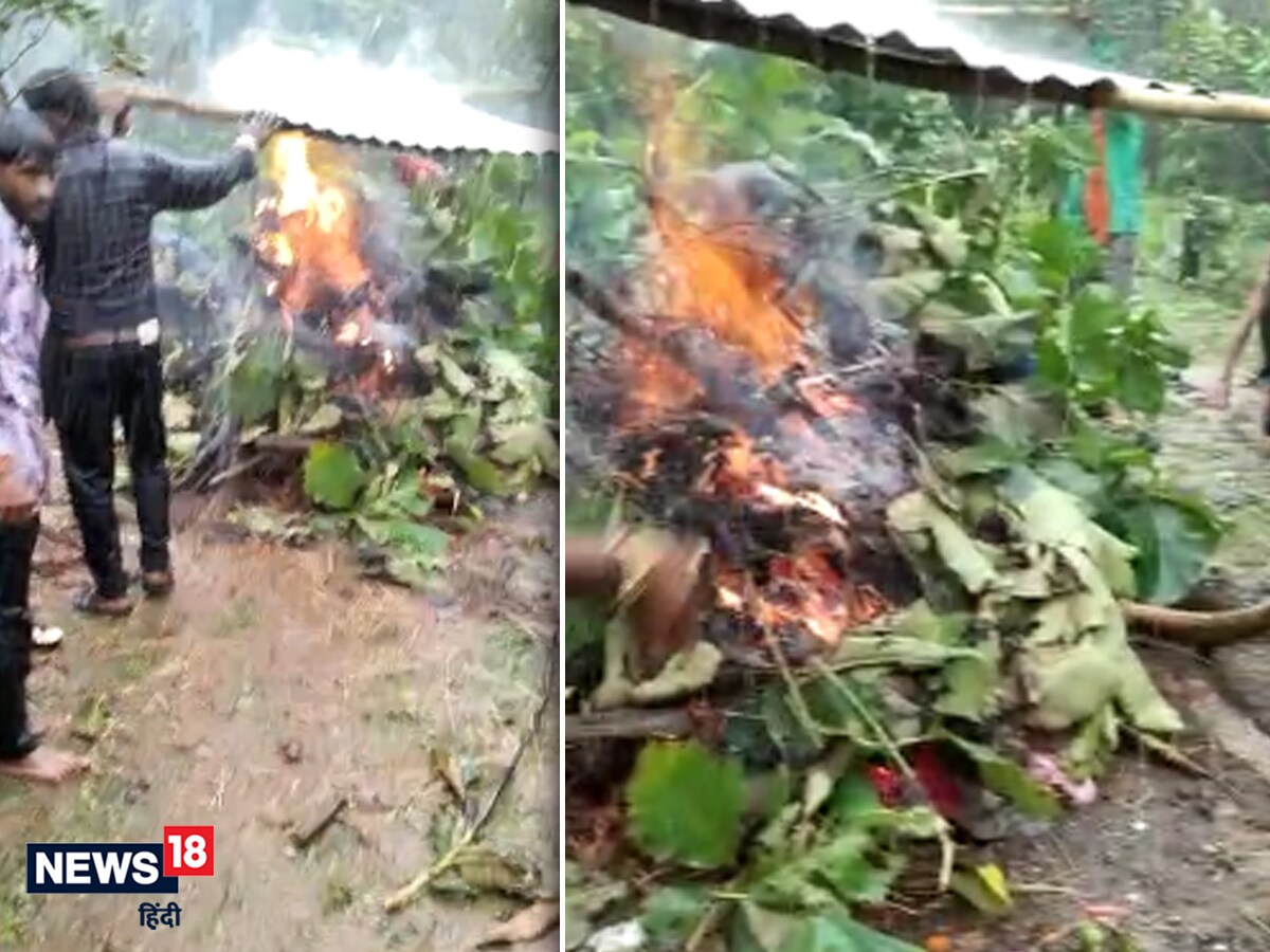 Video: यहां टीन की चादर पकड़कर होता है अंतिम संस्कार, श्मशान घाट के ...