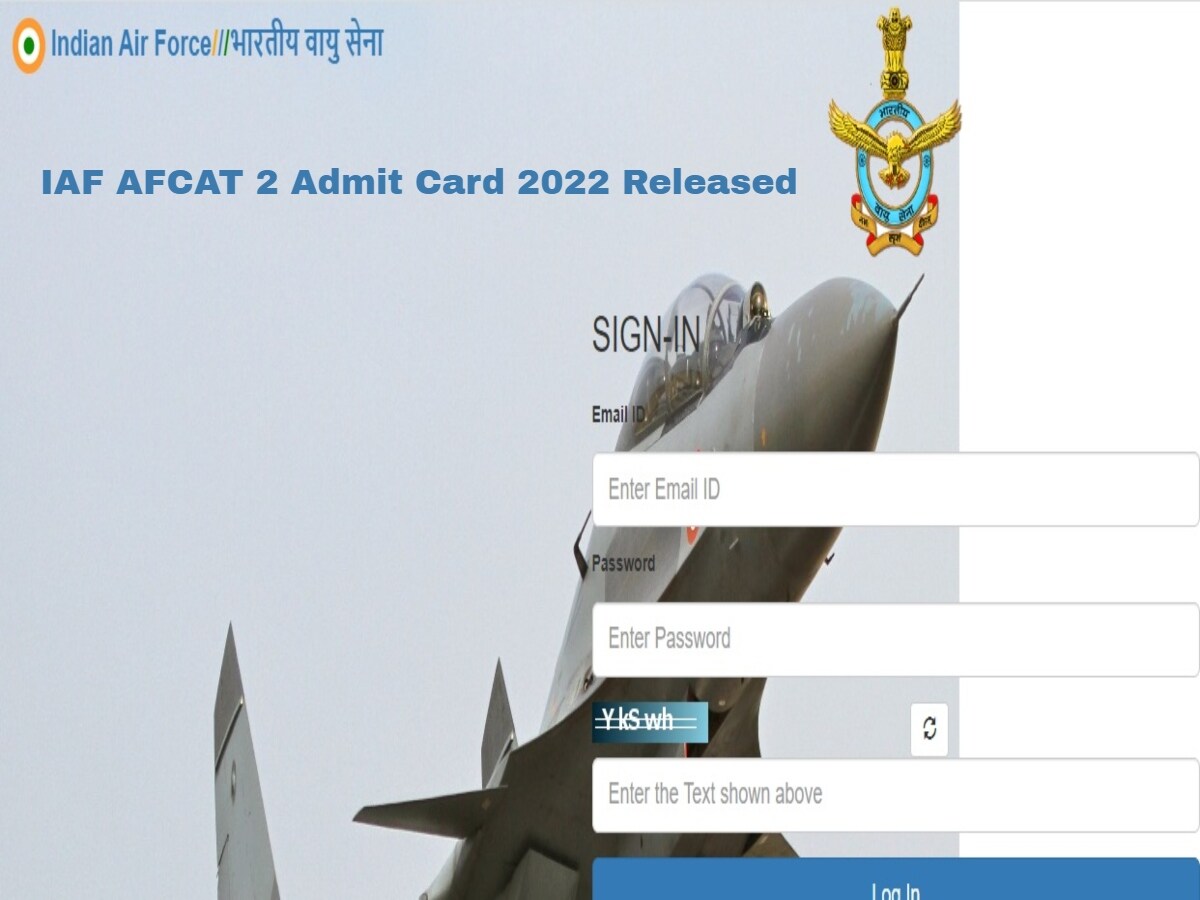 IAF AFCAT 2 Admit Card 2022 Released: IAF ने जारी किया AFCAT 2 2022 का ...