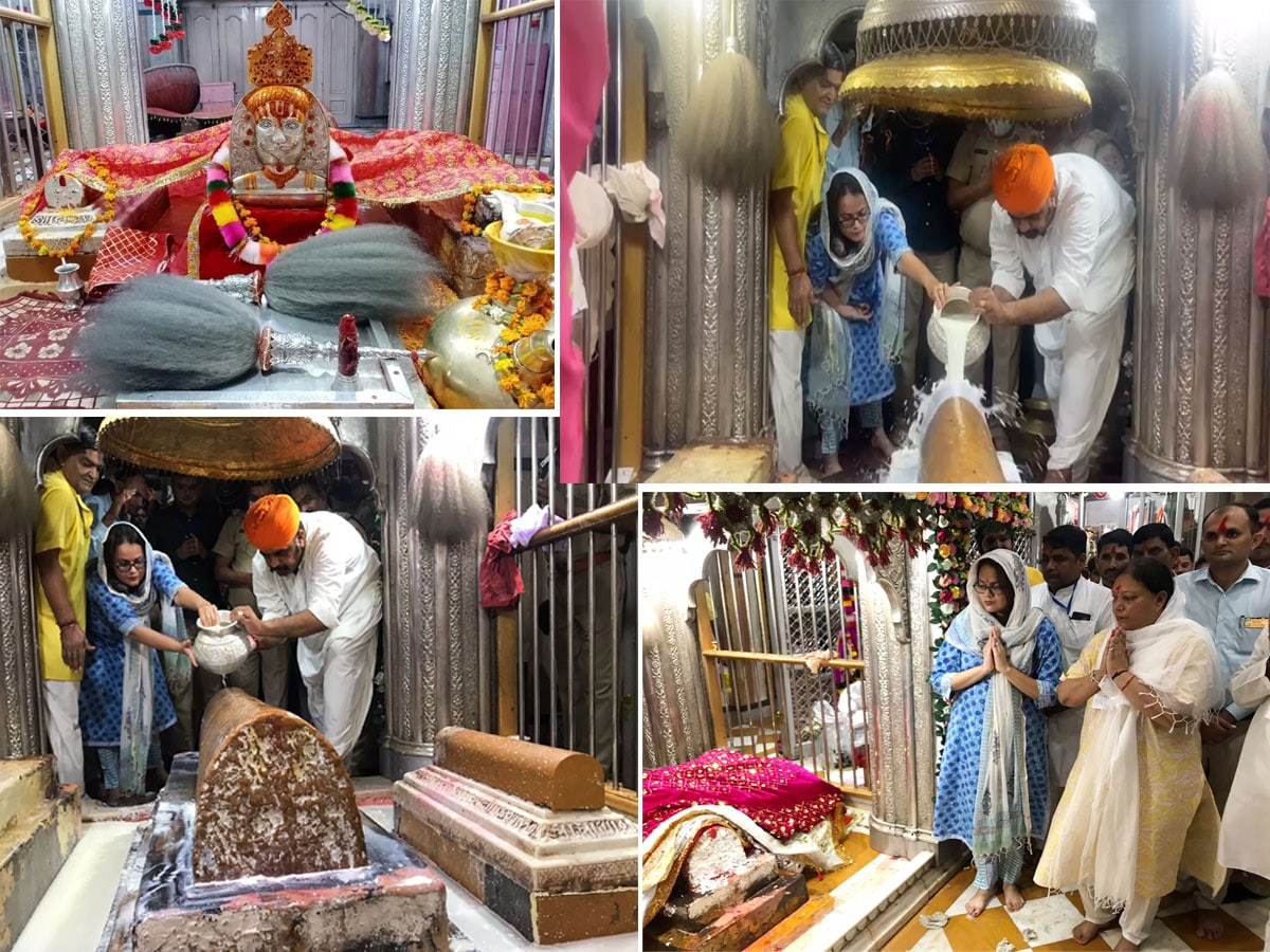 सुबह 4 बजे अफसरों के साथ बाबा रामदेव मंदिर पहुंचीं IAS टीना डाबी, विधि ...