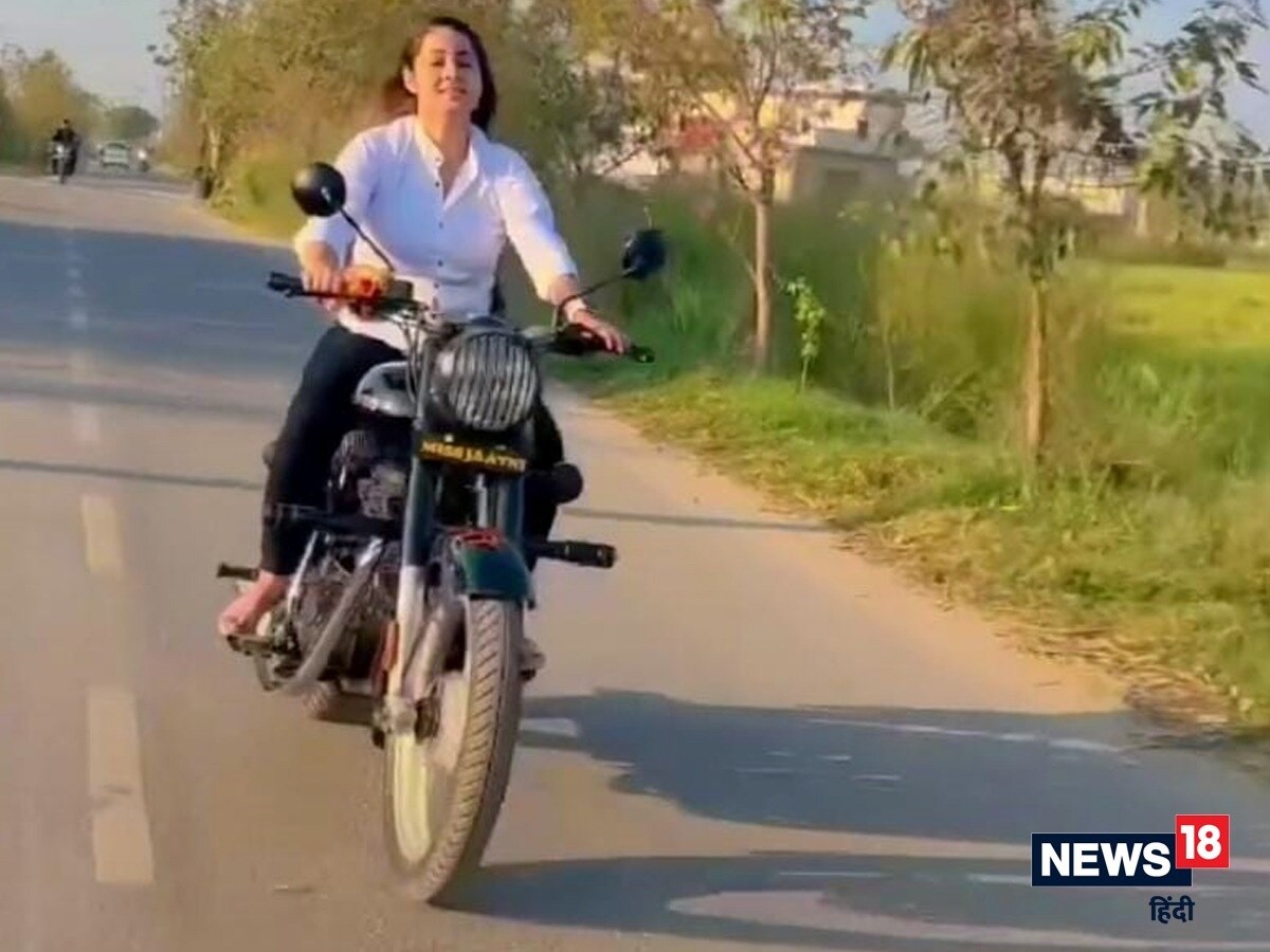 गाजियाबाद में पुलिस के साथ हाथापाई करते 'बुलेट रानी' शिवांगी का वीडियो ...