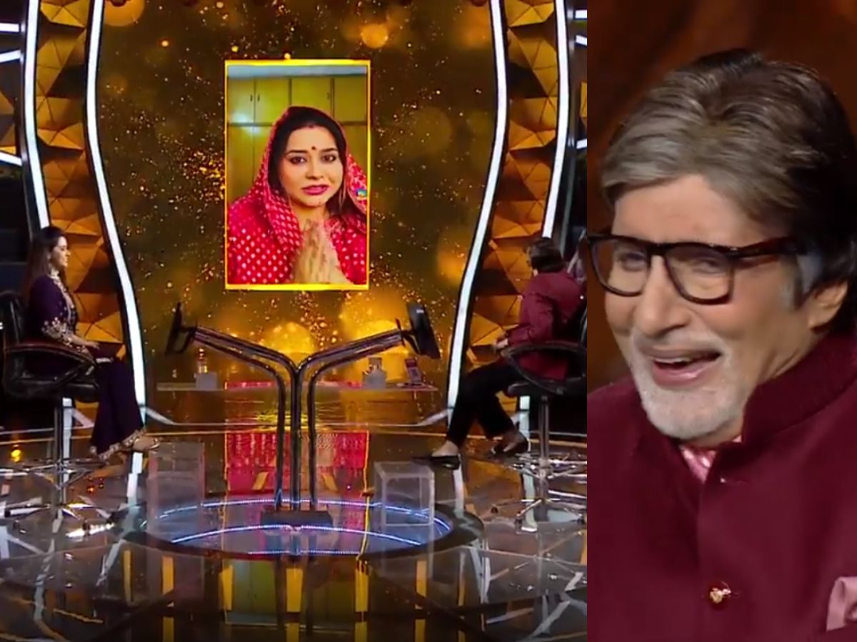 KBC 14 Video: अमिताभ बच्चन की छूट गई हंसी, जब गजोधर चाची ने मजेदार अंदाज में पूछा ऐश्वर्या को ...