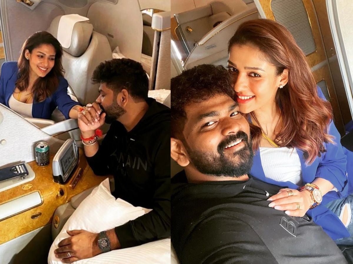 Nayanthara Vignesh Shivan: नयनतारा संग फ्लाइट में रोमांटिक हुए निर्देशक ...