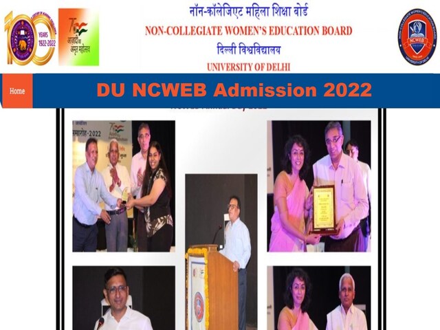 DU NCWEB Admission 2022: NCWEB में UG एडमिशन के लिए आवेदन करने की आज है ...