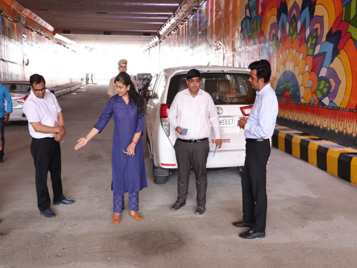कोंडली अंडरपास बनकर तैयार, सीईओ बोलीं-कभी भी फर्राटा भरने लगेंगे वाहन ...
