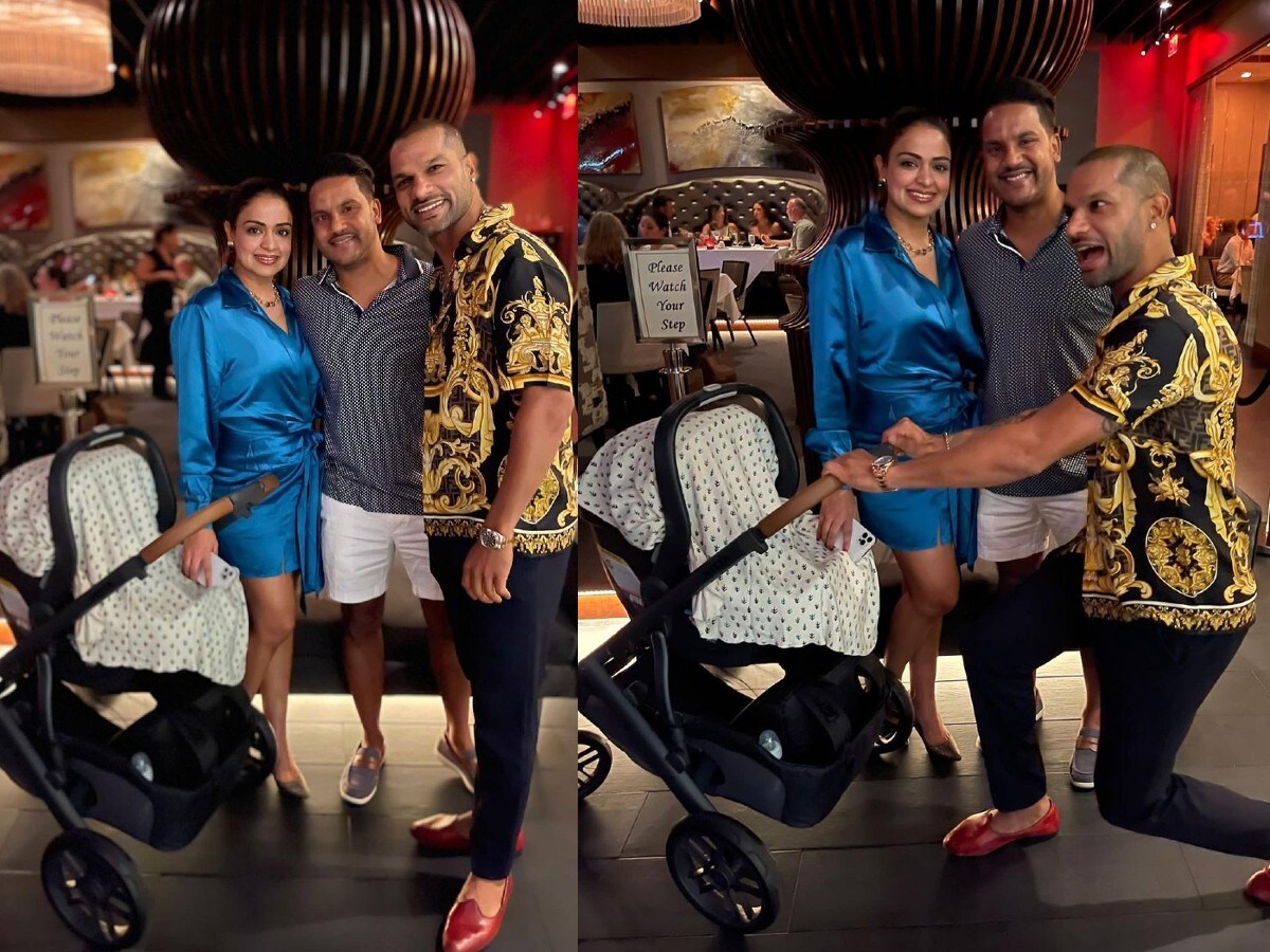 शिखर धवन ने शेयर की भतीजे से मुलाकात की मनमोहक तस्वीरें, फैंस भी हो गए ...