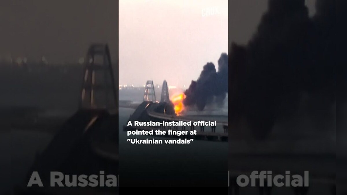 Satellite Images Show Crimea Bridge Damage From Explosion | Russia ...