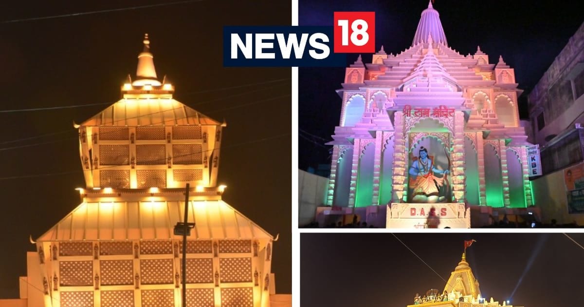 वाराणसी के दुर्गापूजा पंडालों में लघु भारत का रूप, कहीं दिख रहा राम ...