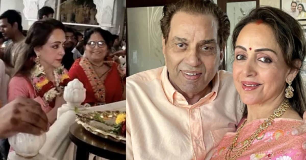 Hema Malini: जन्मदिन पर श्रीकृष्ण का आशीर्वाद लेने मंदिर पहुंचीं हेमा ...