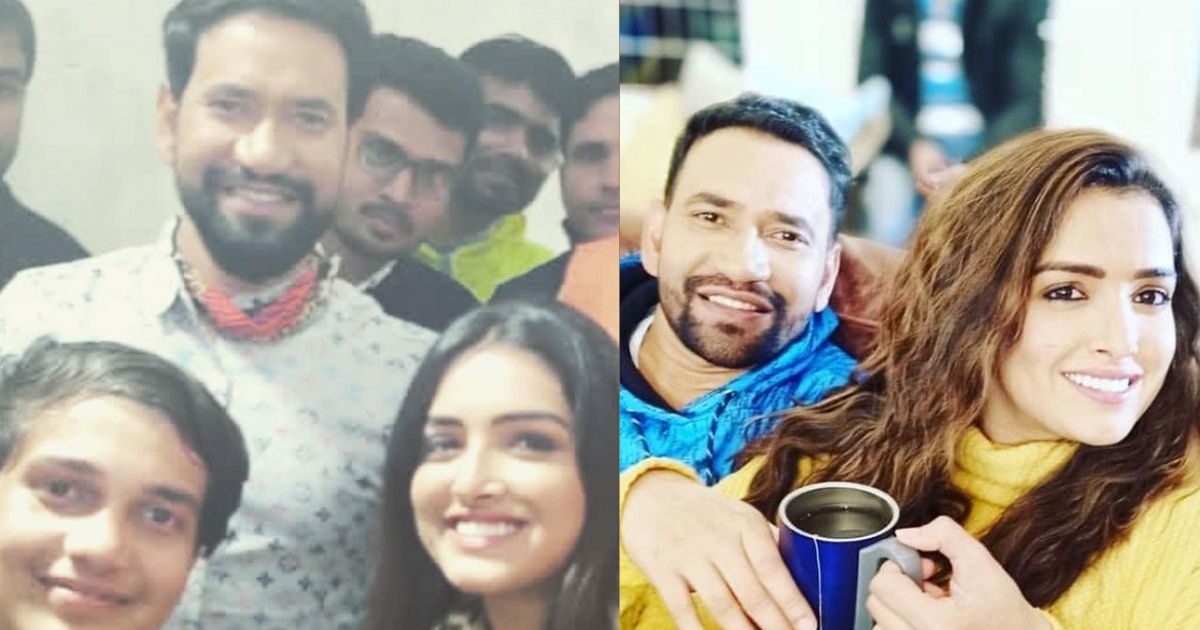 Amrapali Dubey Photo: आम्रपाली दुबे ने निरहुआ के बेटे को किया बर्थडे ...