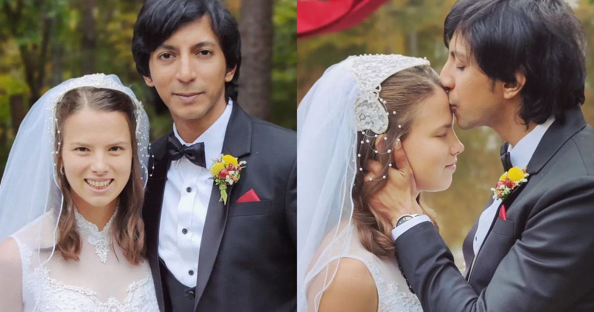 अंशुमान झा ने यूएस में की अपनी गर्लफ्रेंड सिएरा विंटर्स से शादी, देखें ...