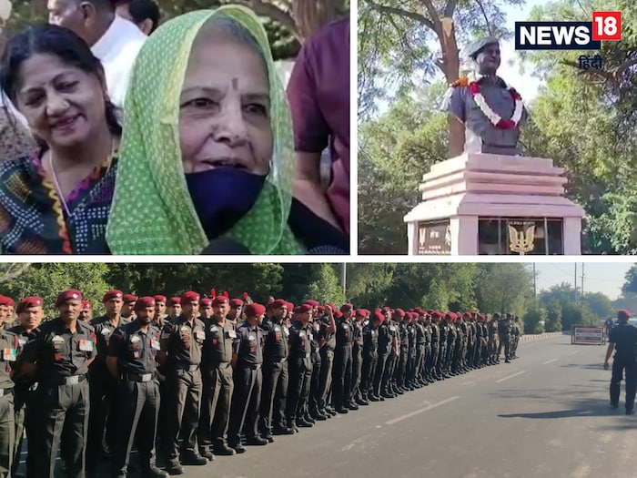 आतंकियों को मार गिराने वाले बेटे की प्रतिमा लगी तो भावुक हुई मां, बोलीं ...