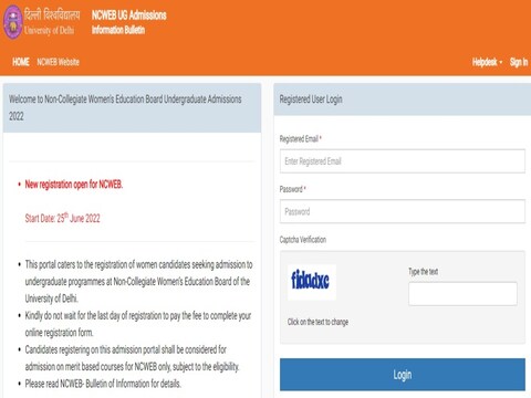 DU NCWEB Admission 2022: सेकेंड कटऑफ के लिए आवेदन करने की आज है आखिरी ...