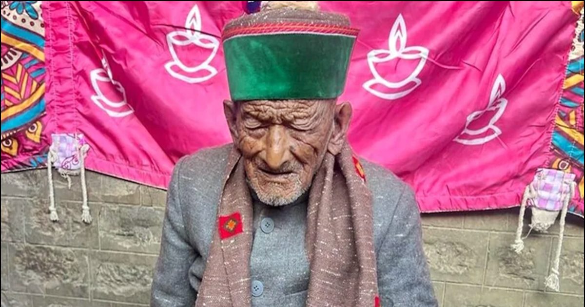 हिमाचल चुनाव: देश के पहले वोटर 106 वर्षीय श्याम शरण नेगी का कल्पा में ...