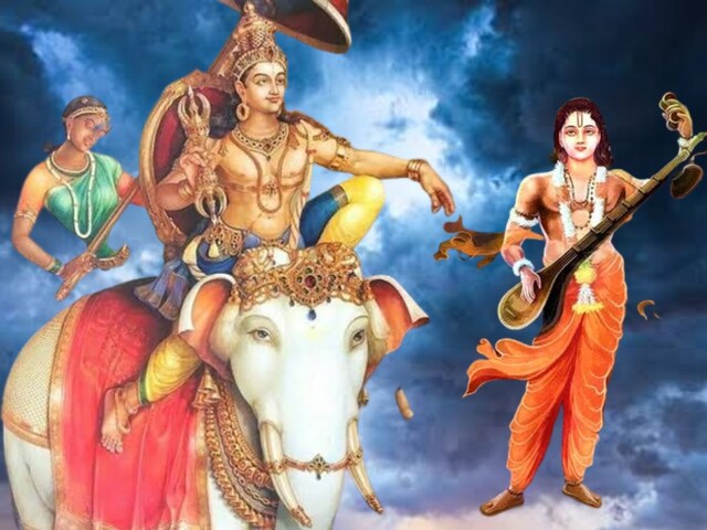 When lord indra abducted kyadhu the wife of hiranyakashyap - जब ...