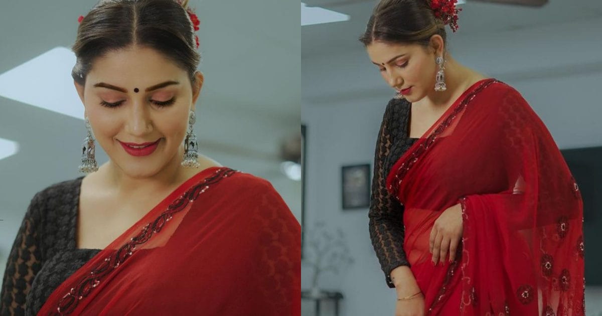 Sapna Choudhary in Red Saree: लाल साड़ी में सपना चौधरी ने दिखाया अपना देसी अंदाज, देखिए हसीना की ...