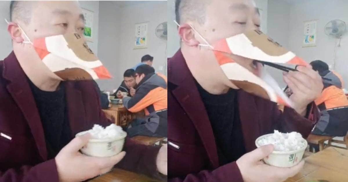 Viral Video: कोरोना से बचने के लिए शख्स ने बनाया जुगाड़ू मास्क, बिना ...