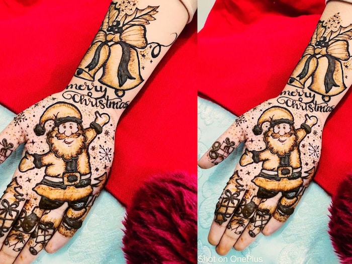 Christmas 2022 Mehndi Design: क्रिसमस पर ये ब्यूटीफुल मेहंदी डिजाइन्स ...