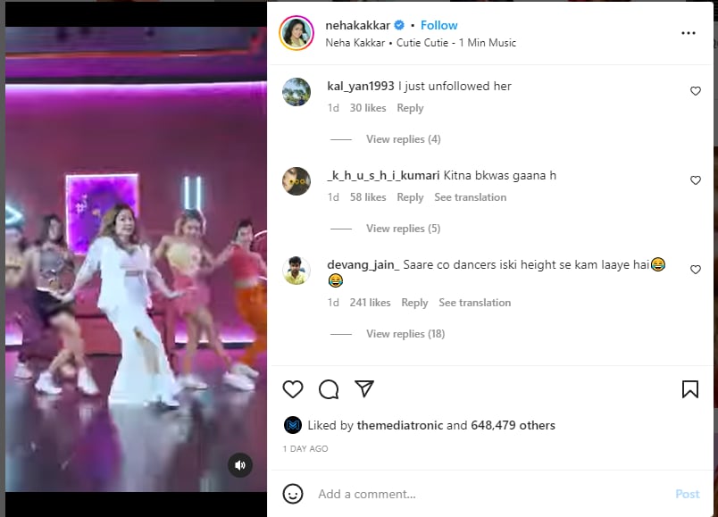 नेहा कक्कड़ का डांस वीडियो देख ठनका लोगों का माथा...देखें | KohramLive