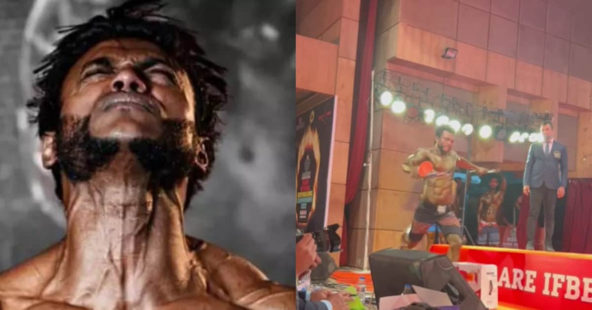 गोल्ड मेडल नहीं मिला, तो बॉडीबिल्डर गुस्से में आया; इनाम में मिले ...